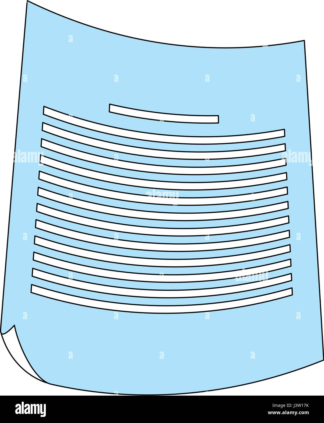 color silhouette image documents with script Stock Vector Image & Art ...