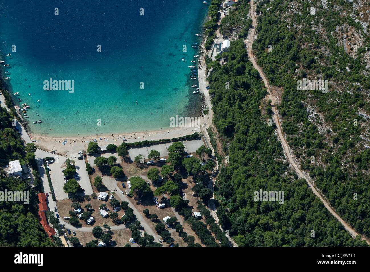 Prapratno beach on Pelješac, Croatia Stock Photo - Alamy