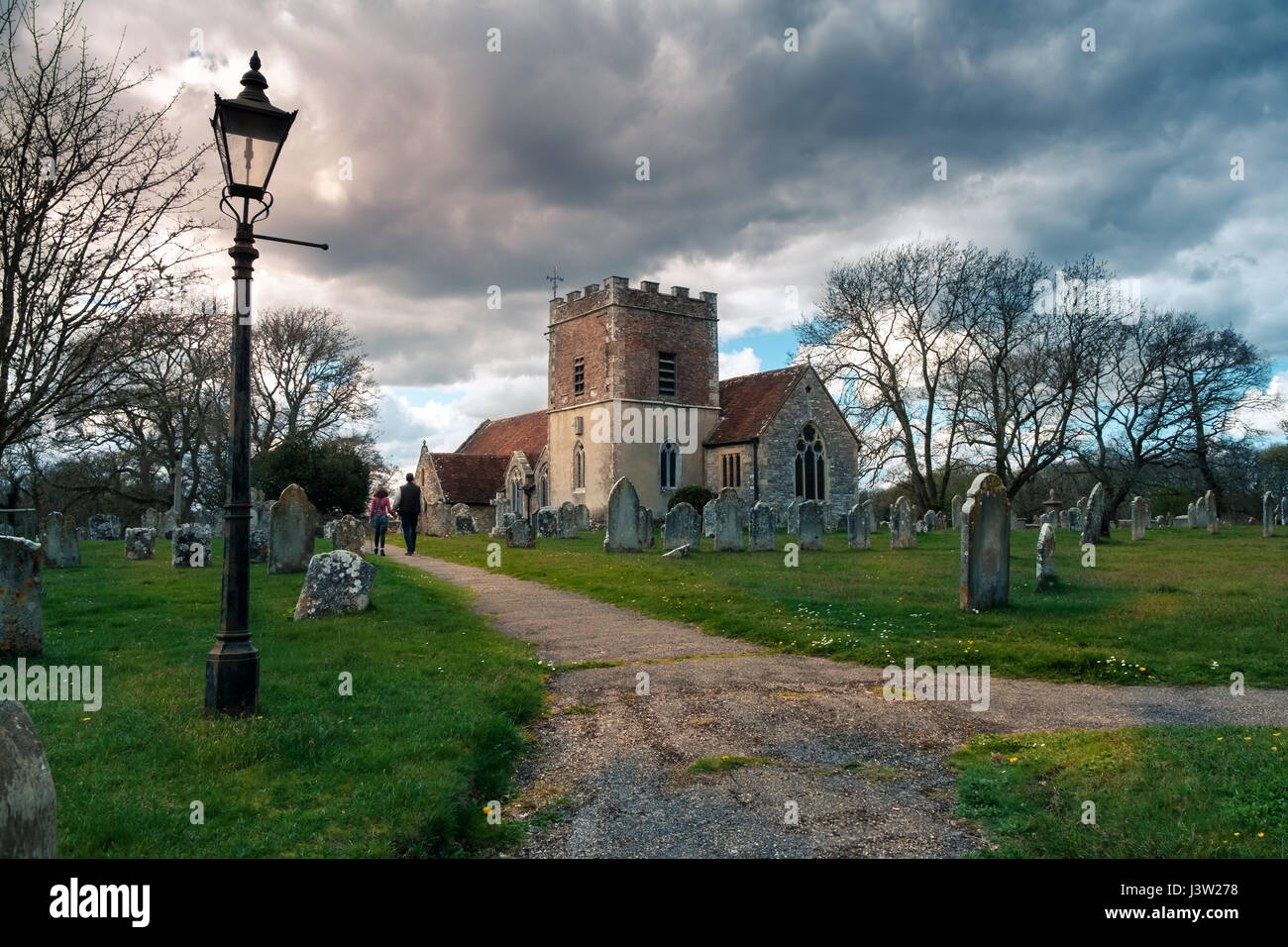 small parish church in the countryside Stock Photo - Alamy