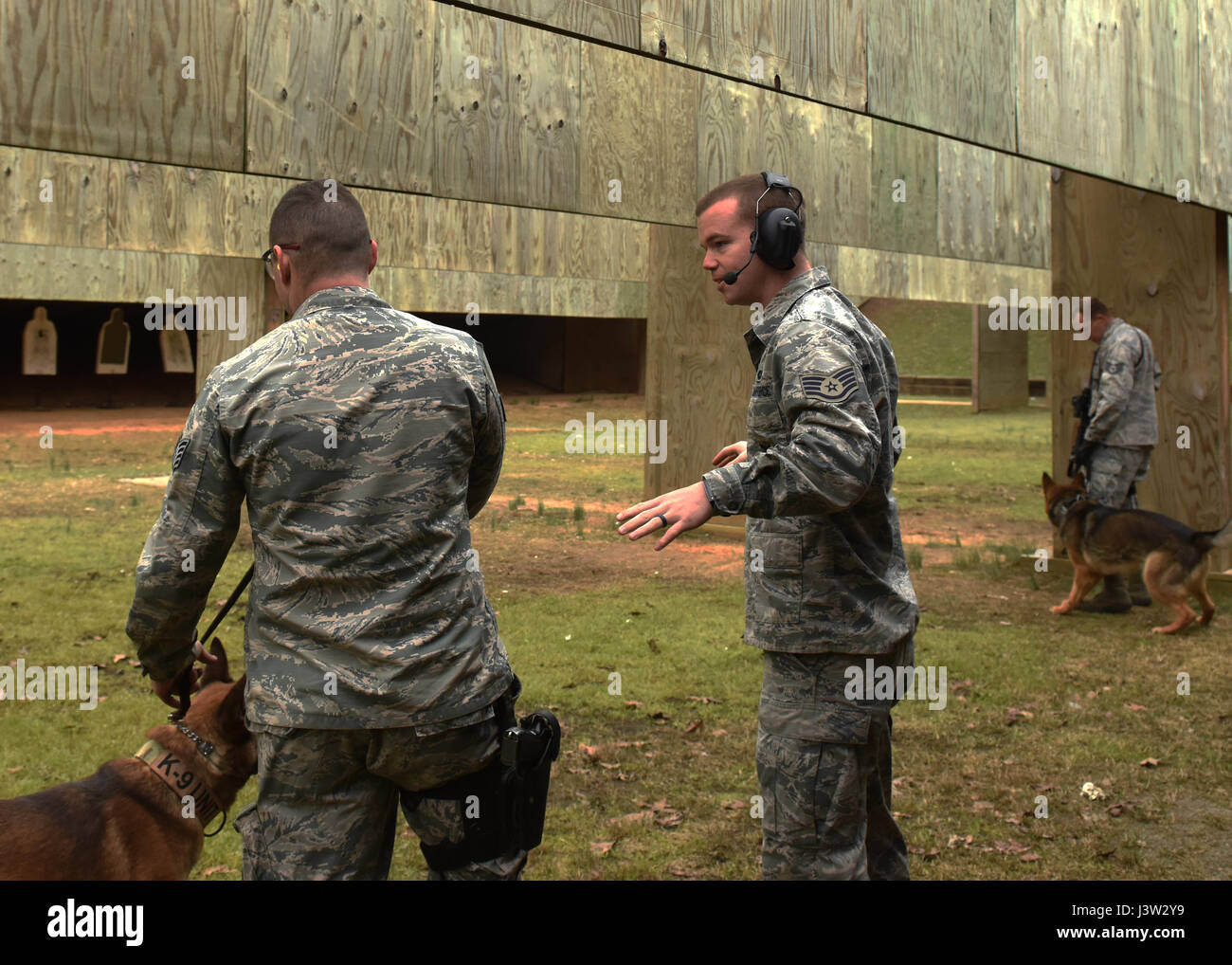 U.S. Air Force Staff Sgt. Tommy Duncan, right, 19th Security Forces ...