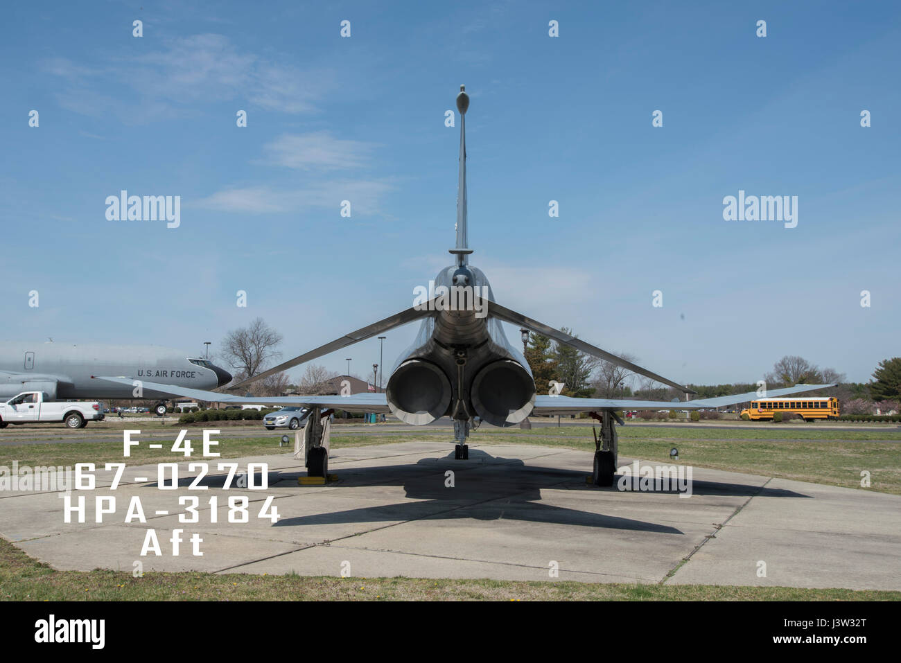 An aft view of a 108th Wing, New Jersey Air National Guard, F-4E ...