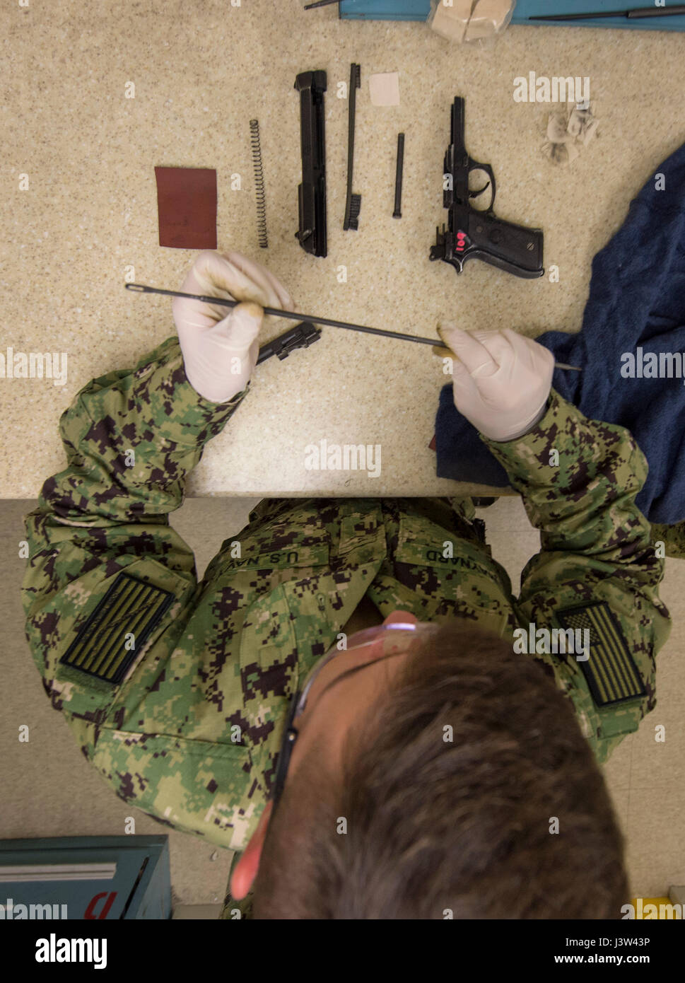 MANAMA, Bahrain (April 24, 2017) Gunner’s Mate Seaman Braden Maynard ...