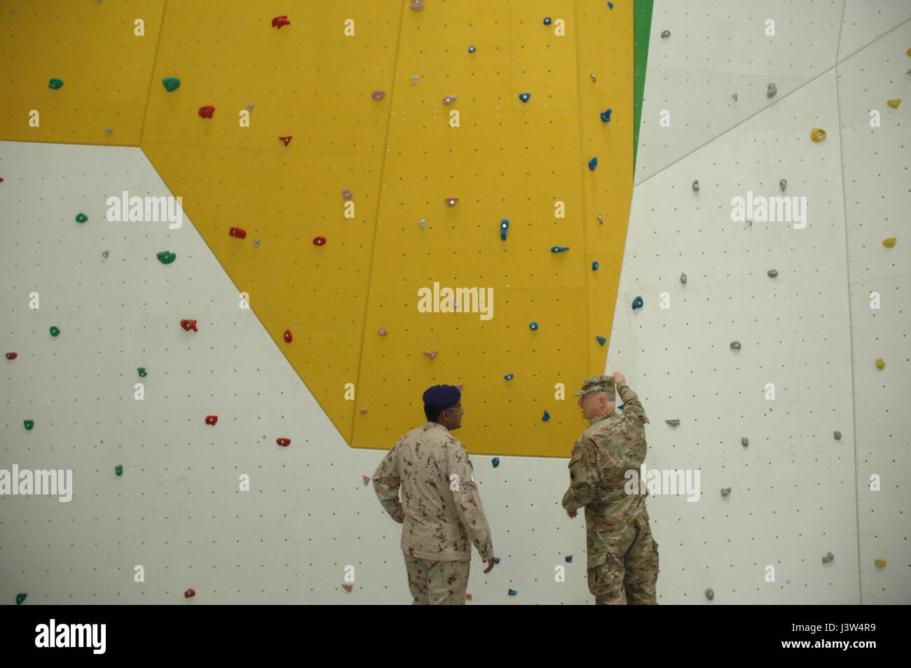 Maj. Gen. Blake C. Ortner, right, the commander of Task Force Spartan ...