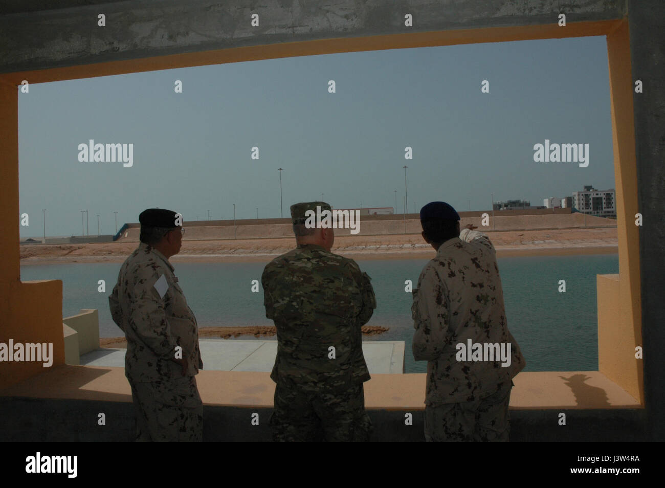 Maj. Gen. Blake C. Ortner, right, the commander of Task Force Spartan ...