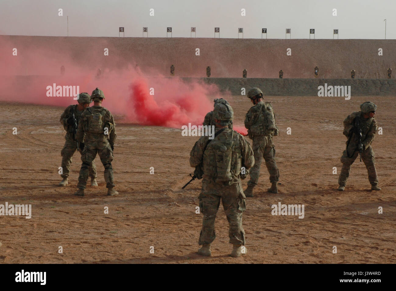 Soldiers of the 3rd Battalion, 8th Cavalry Regiment practice reflexive ...