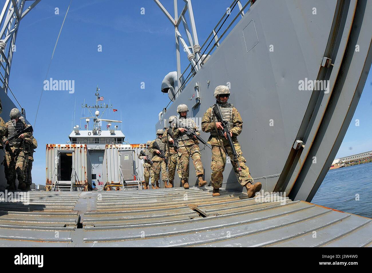 Students in advanced watercraft operator training conduct a beach ...