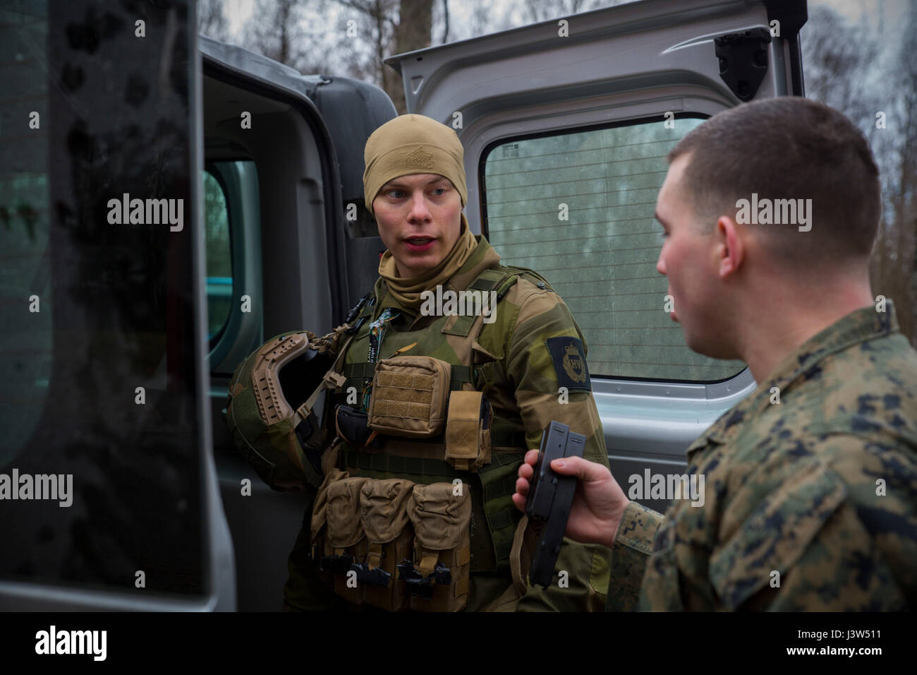 U.S. Marine Corps Sgt. John Watson, a military policeman with Marine ...