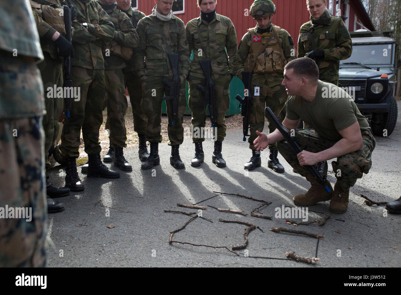 U.S. Marine Corps Sgt. John Watson, a military policeman with Marine ...