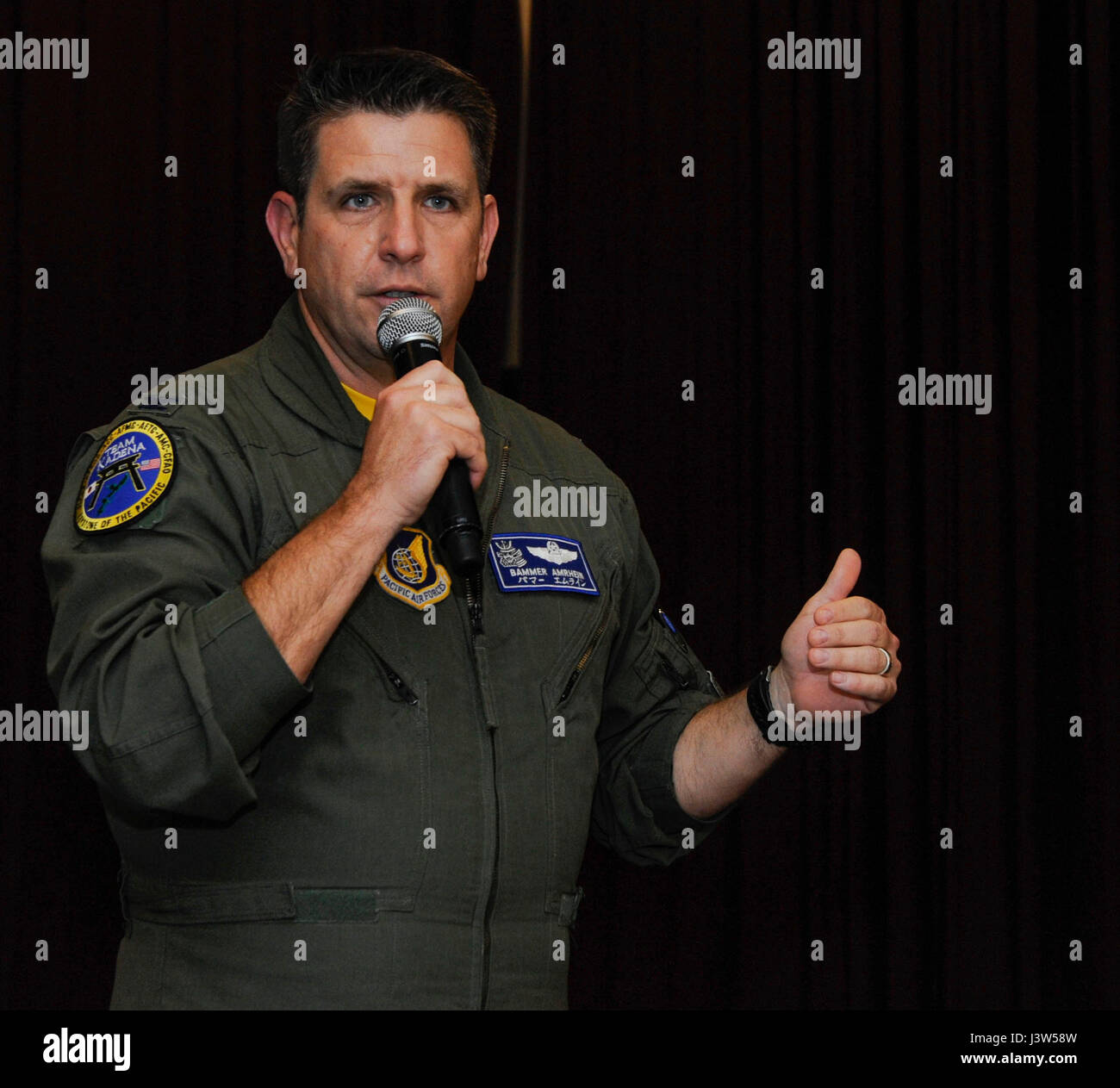 U.S. Air Force Col. Christopher Amrhein, 18th Wing vice commander ...