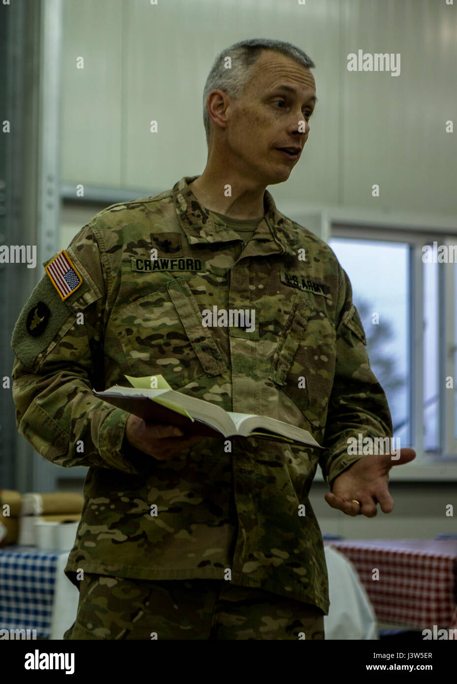 U.S. Army Lt. Col. Michael Crawford, chaplain with Black Sea Area ...