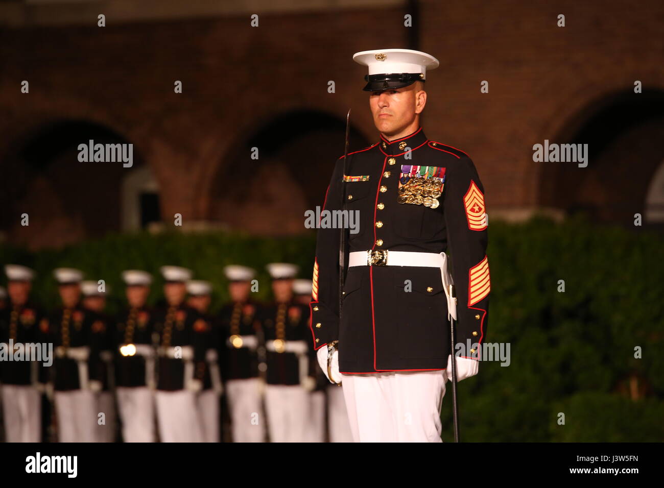 Sergeant Major Matthew R. Hackett, Marine Barracks Washington D.C ...