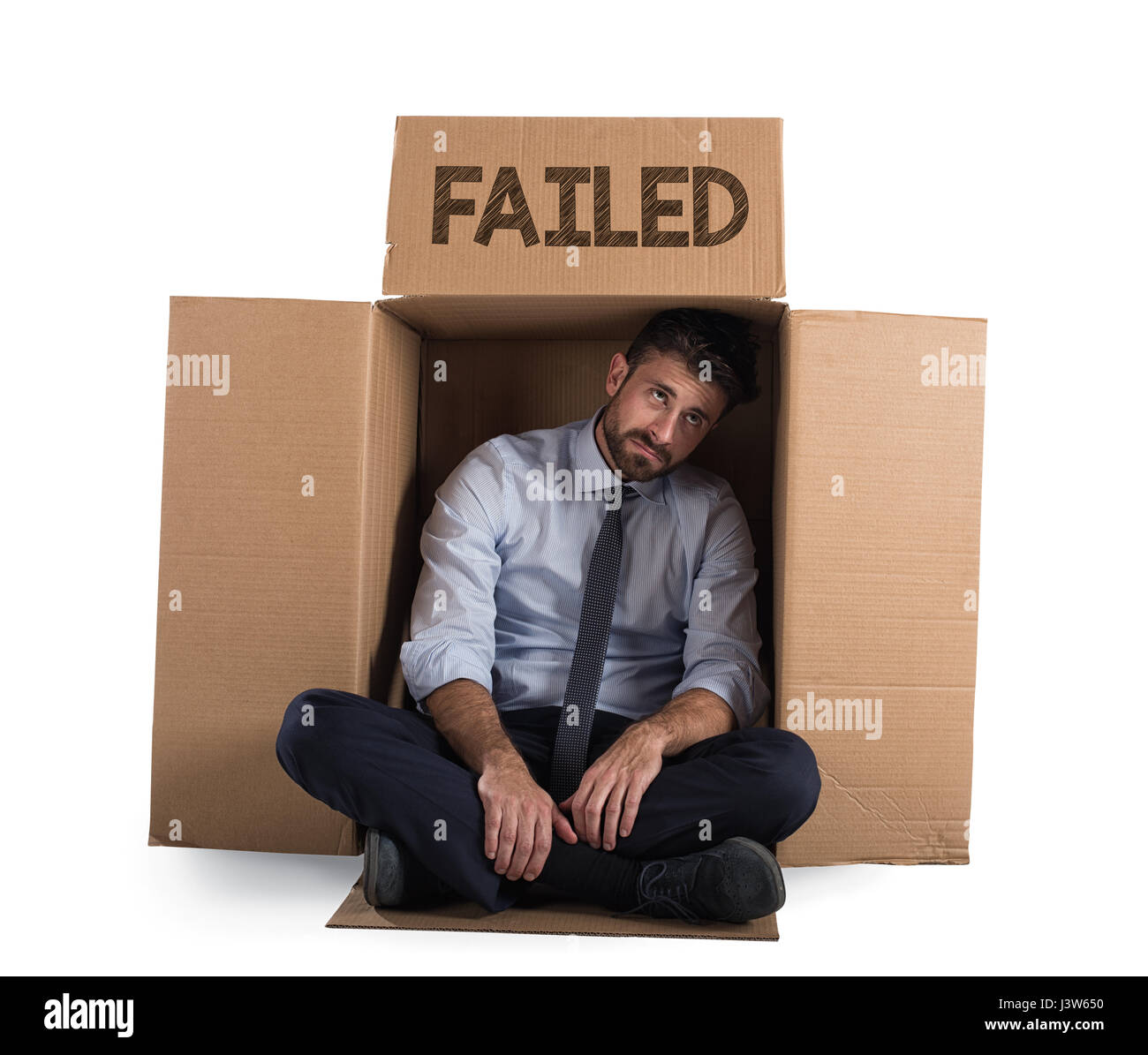 Businessman stress management Cut Out Stock Images & Pictures - Alamy
