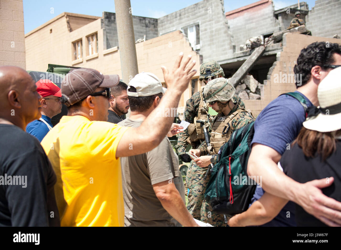 Marines with the Mobile Training Team, Special Purpose Marine Air ...