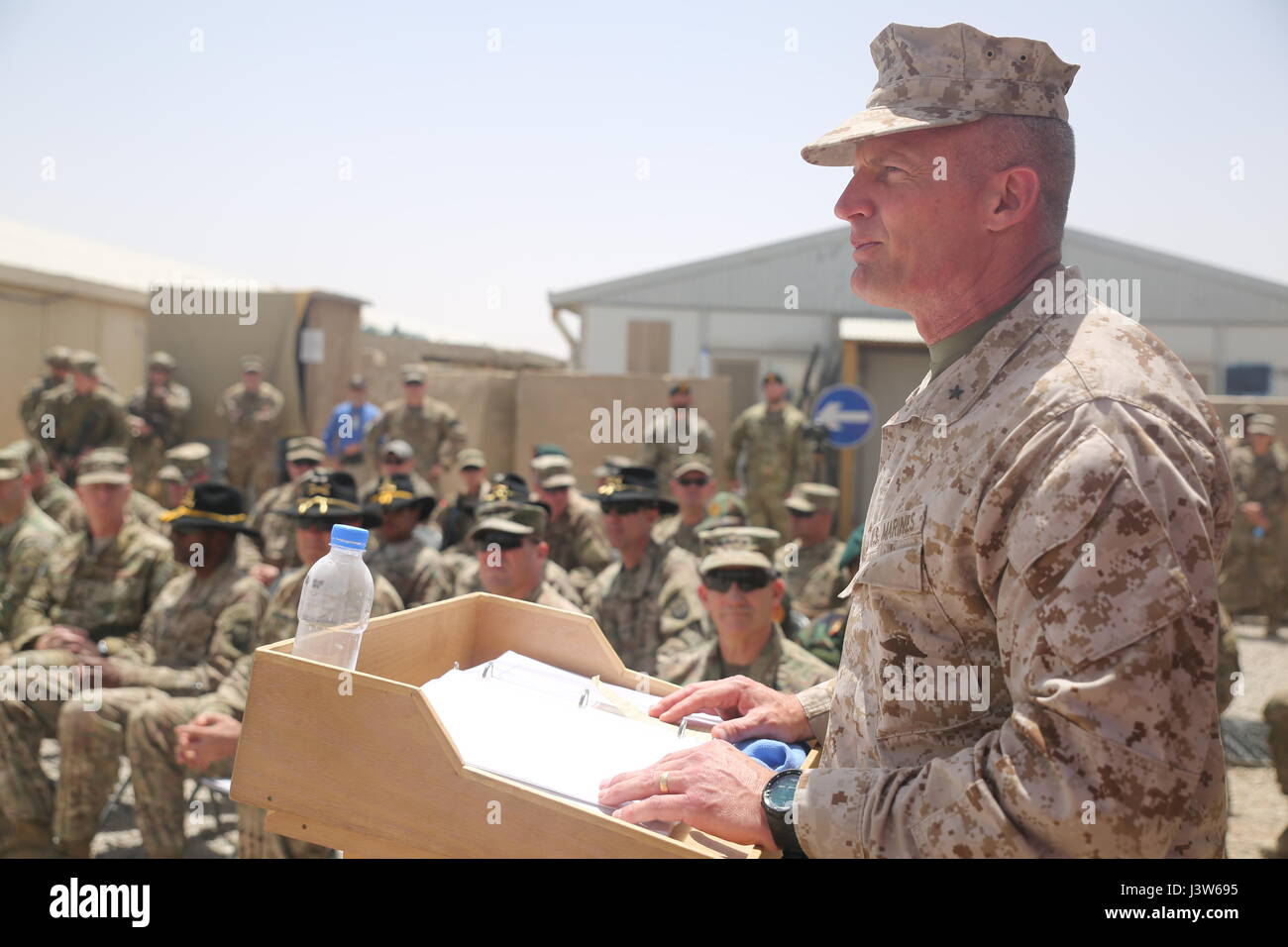 U.S. Marine Brig. Gen. Roger Turner, the commanding general of Task ...