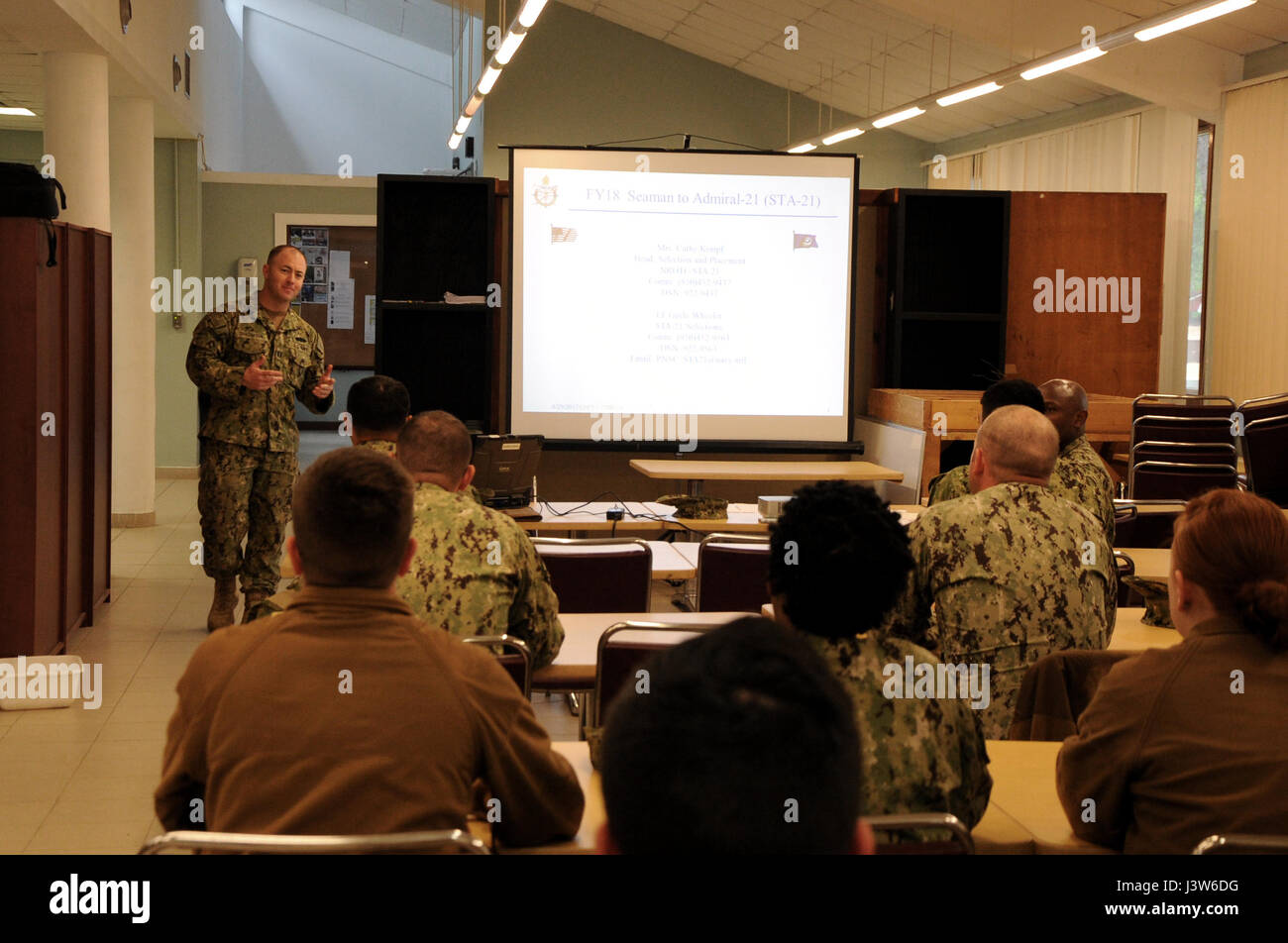 NAVAL STATION ROTA, Spain (April 29, 2017) Lt. Brooks Sanderson, from ...