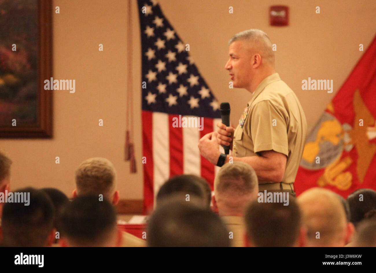 Brig. Gen. William Mullen III gives a graduation speech to the recent ...