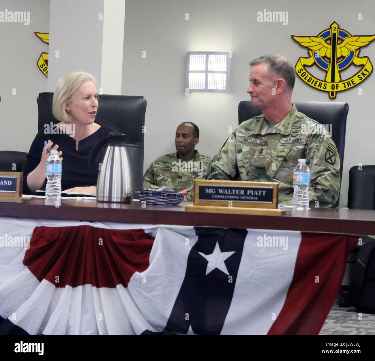 Sen. Kirsten Gillibrand of New York and Maj. Gen. Walter E. Piatt ...