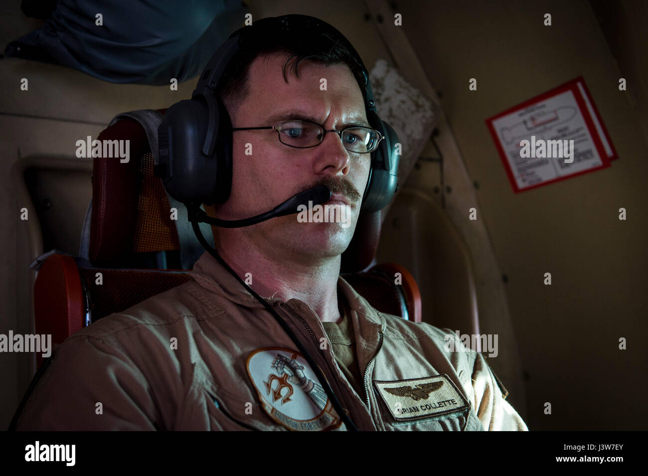 U.S. Navy Lieutenant Junior Grade Brian Collette, a P-3C Orion Tactical ...
