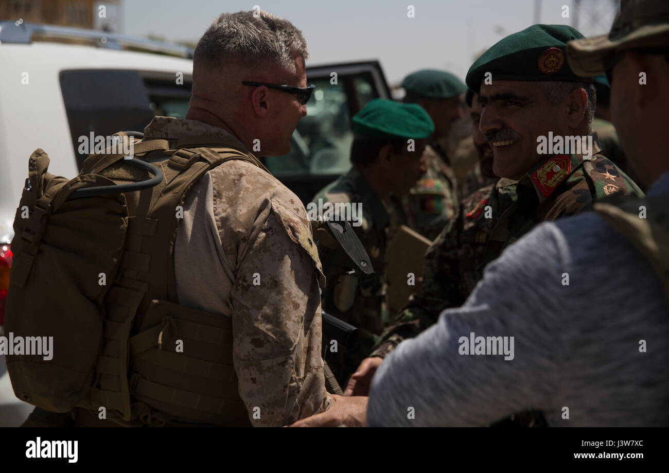 Brig. Gen. Roger Turner, left, the commanding general of Task Force ...
