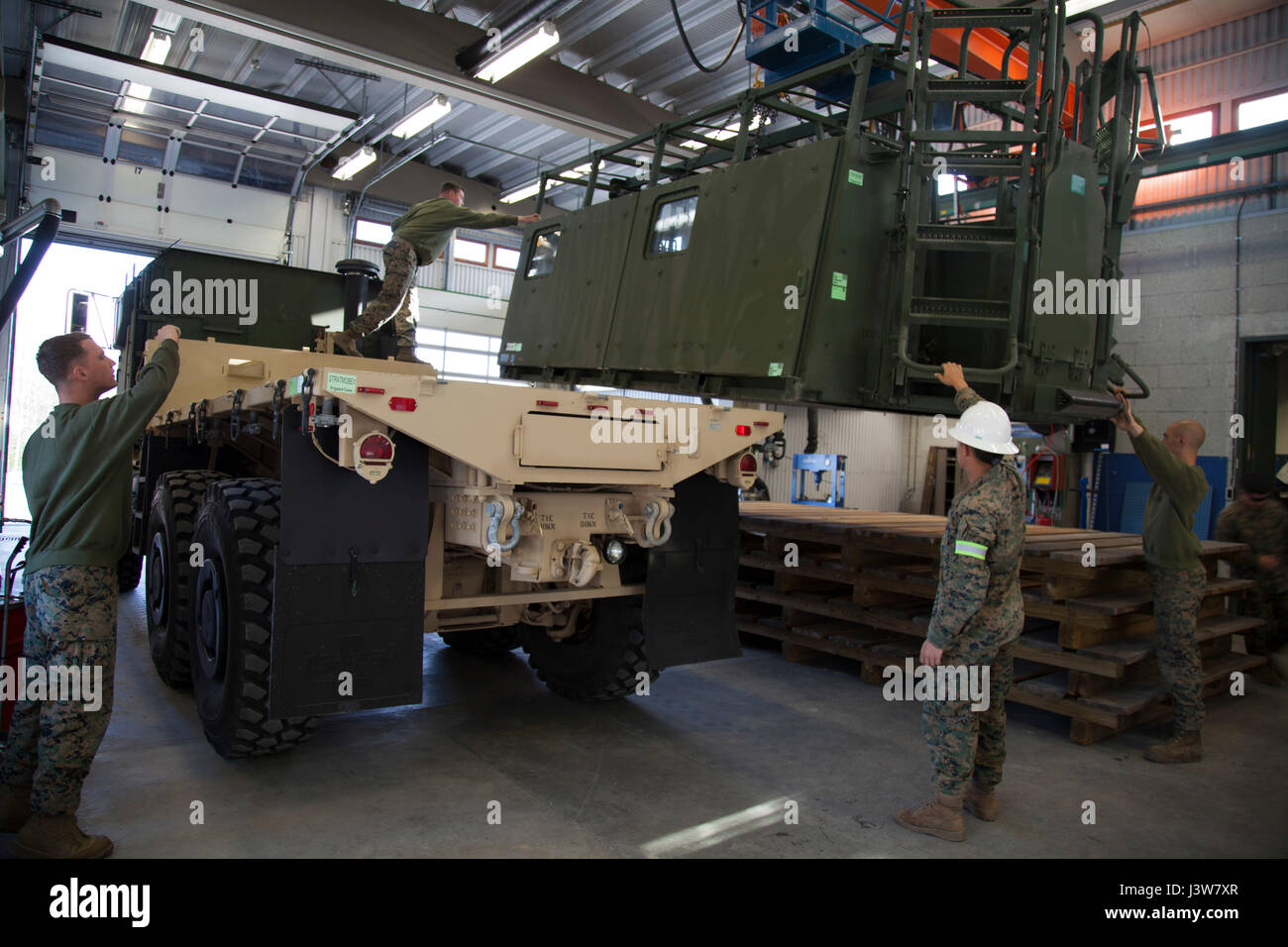 U.S. Marines with 2nd Transportation Support Battalion, Combat ...