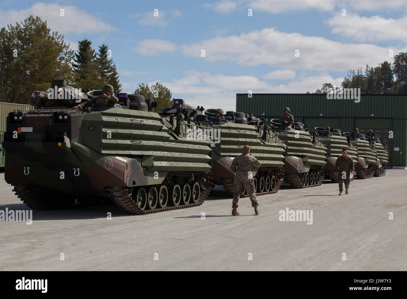 U.S. Marines with the 2nd Transportation Support Battalion, Combat ...