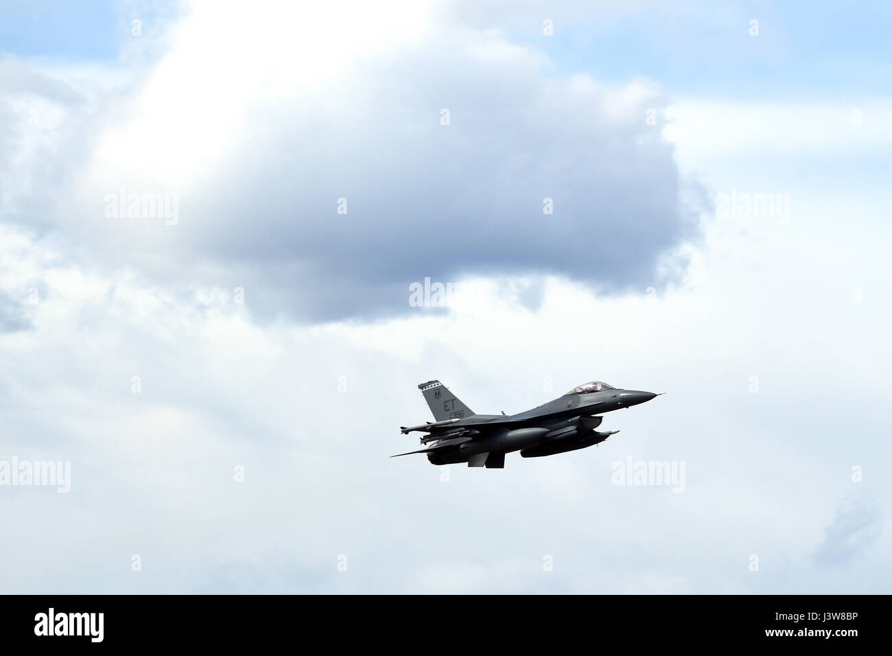 An F-16 Fighting Falcon from Eglin Air Force Base Fla., takes off at ...