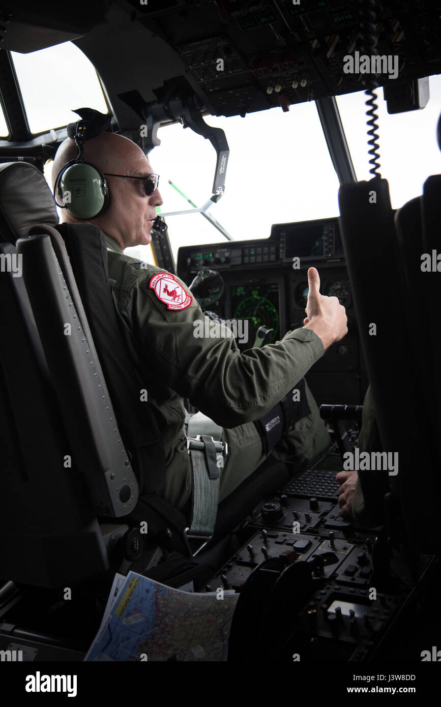 Col. Michael Manion, 403rd Wing commander gives the thumbs up on a C ...