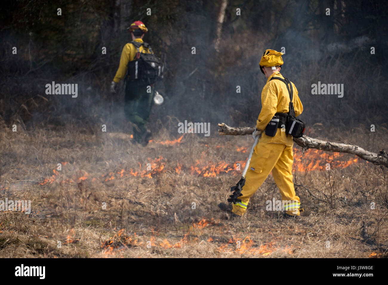 JBER Fire Department and U.S. Forest Service personnel conducted a ...