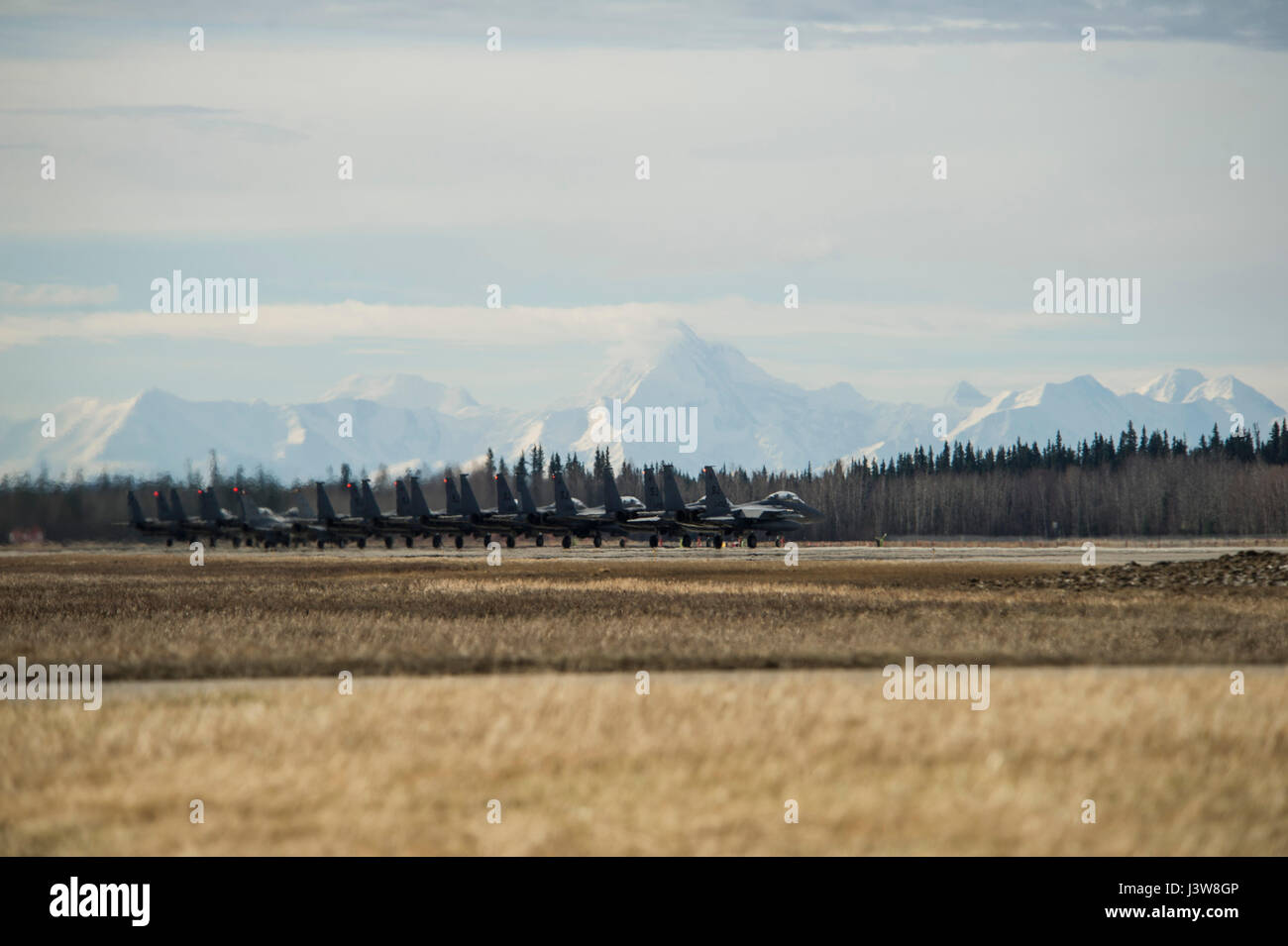 EIELSON AIR FORCE BASE, Alaska – U.S. Air Force F-15 Strike Eagle ...