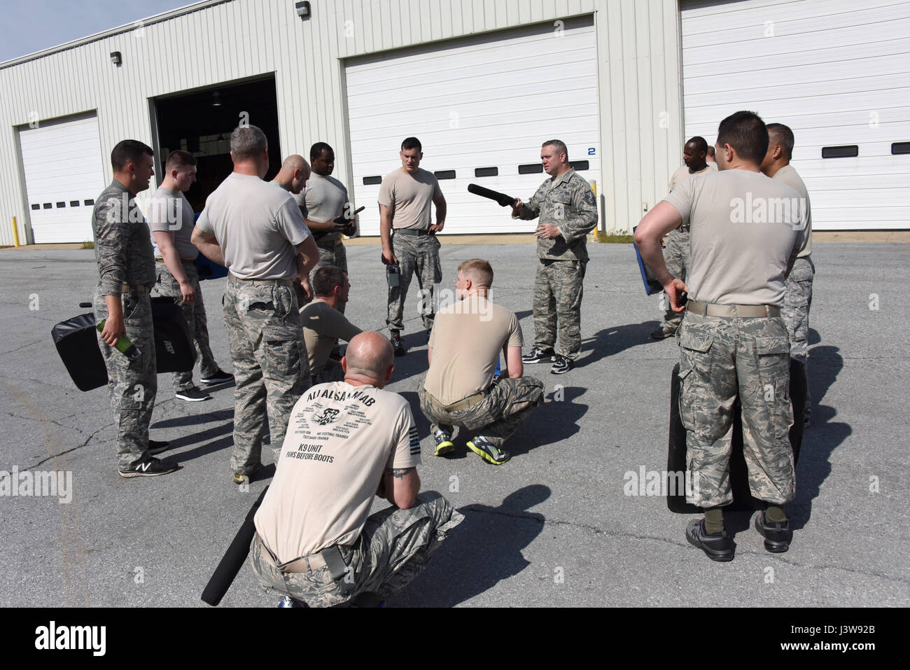Members of the 166th Security Forces Squadron complete ASP baton ...