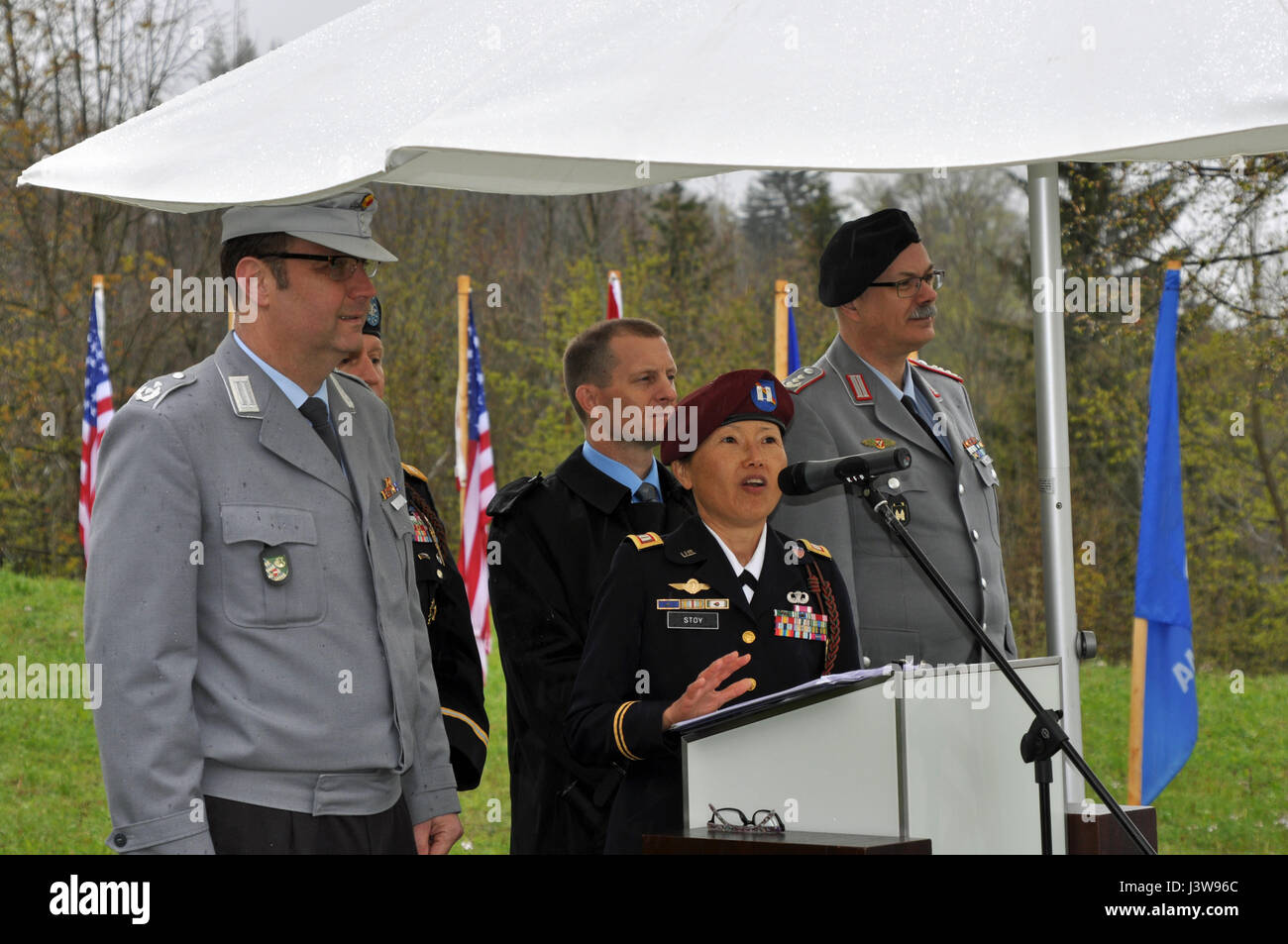 OBERSALZBERG, Germany -- Retired U.S. Army Capt. Monika Stoy, president ...