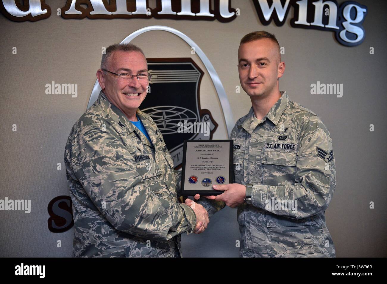 Col. Jonathan M. Philebaum, commander, 932nd Airlift Wing, takes time ...