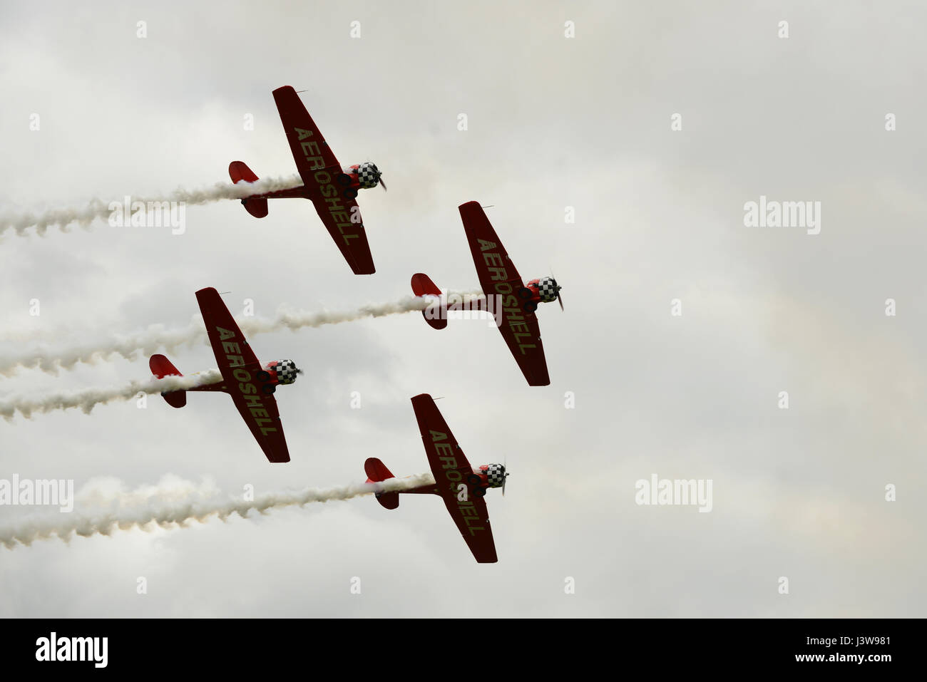 Aeroshell aerobatic team fly in hi-res stock photography and images - Alamy