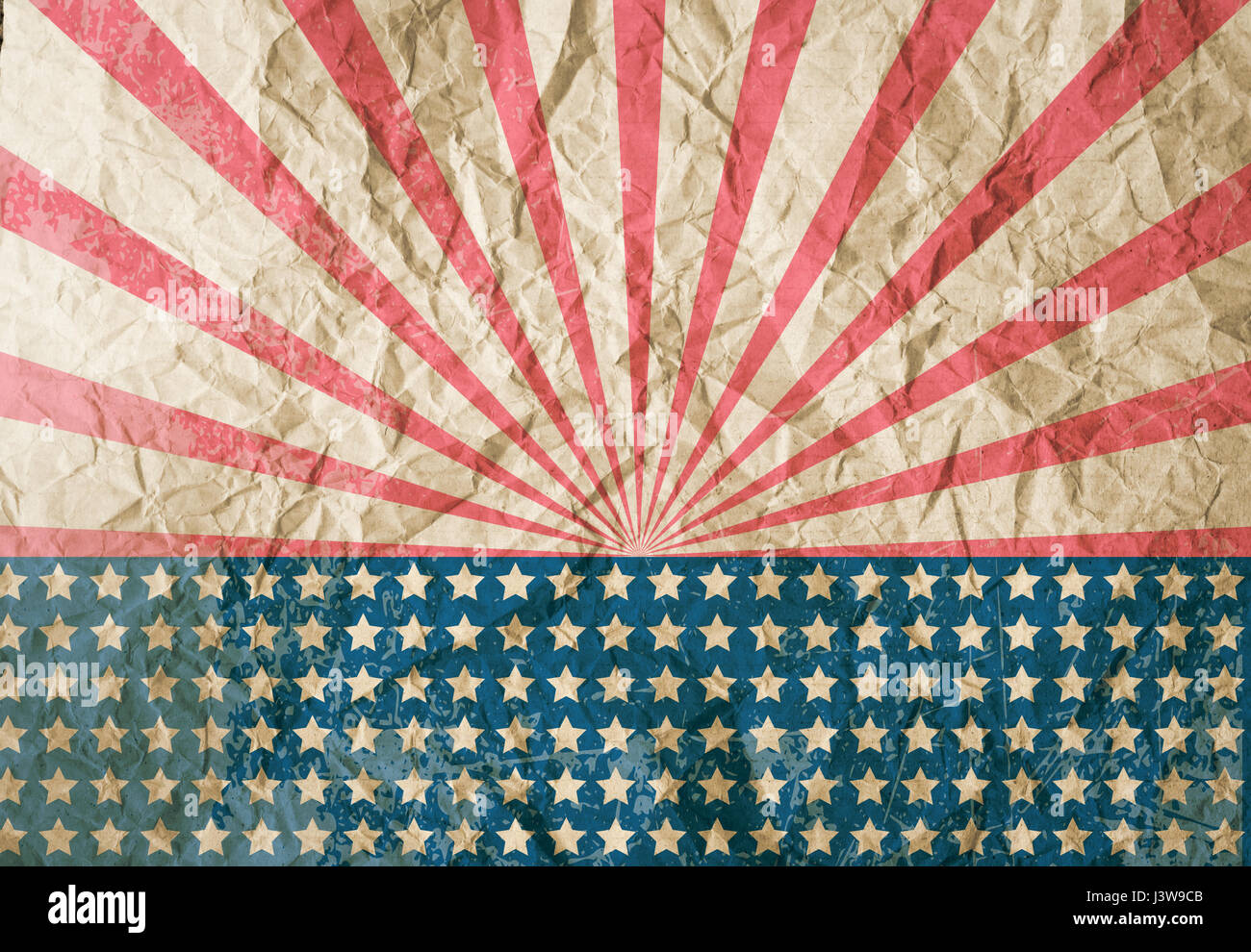 usa flag on paper Stock Photo - Alamy