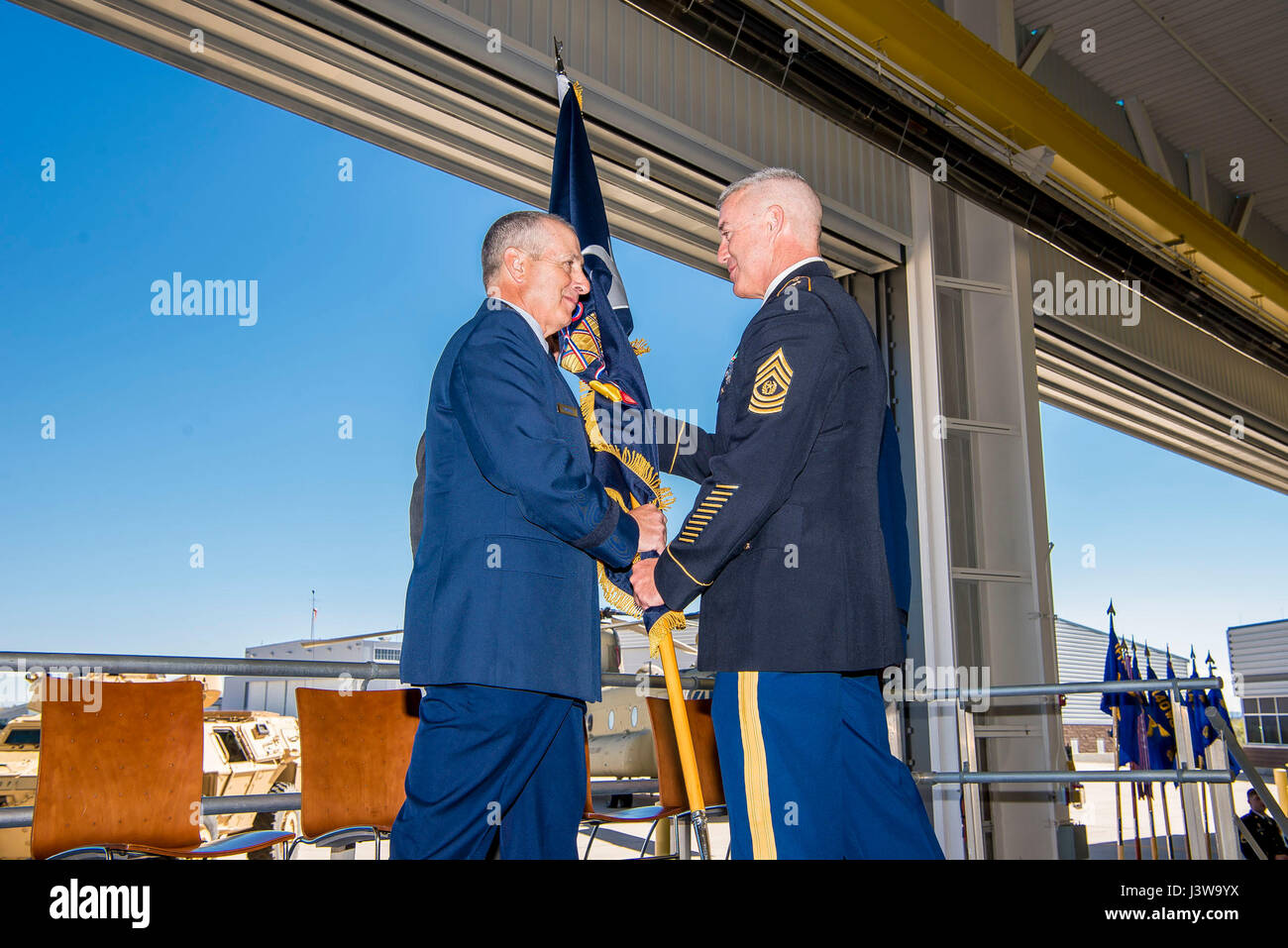 The change of command ceremony from Maj. Gen. H. Michael Edwards, the ...