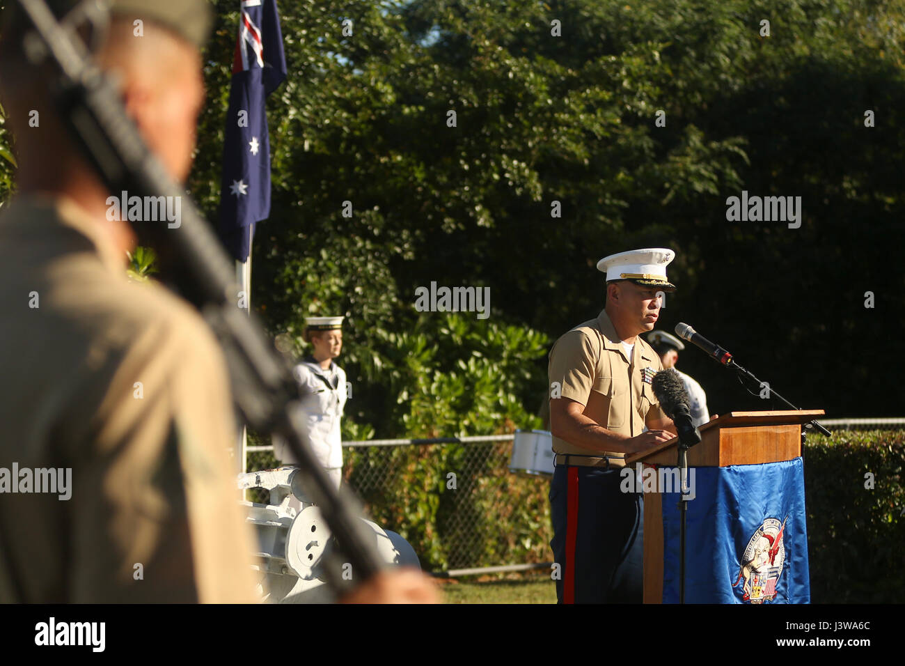 DARWIN, Australia – U.S. Marine Lt. Col. Brian Middleton, commanding ...
