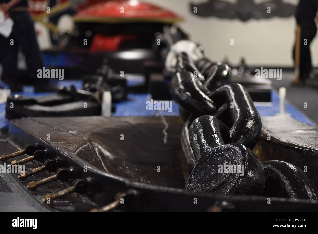 WATERS EAST OF JAPAN (May 7, 2017) The portside anchor chain in the foc ...