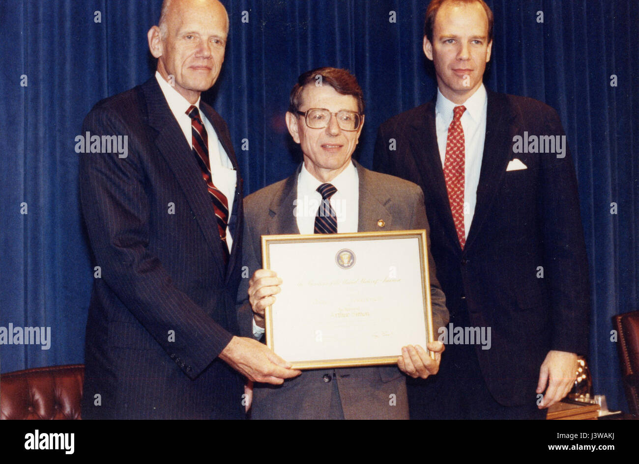 ROSKENS- END HUNGER AWARDS 1990 - Administrators taking a photo with ...