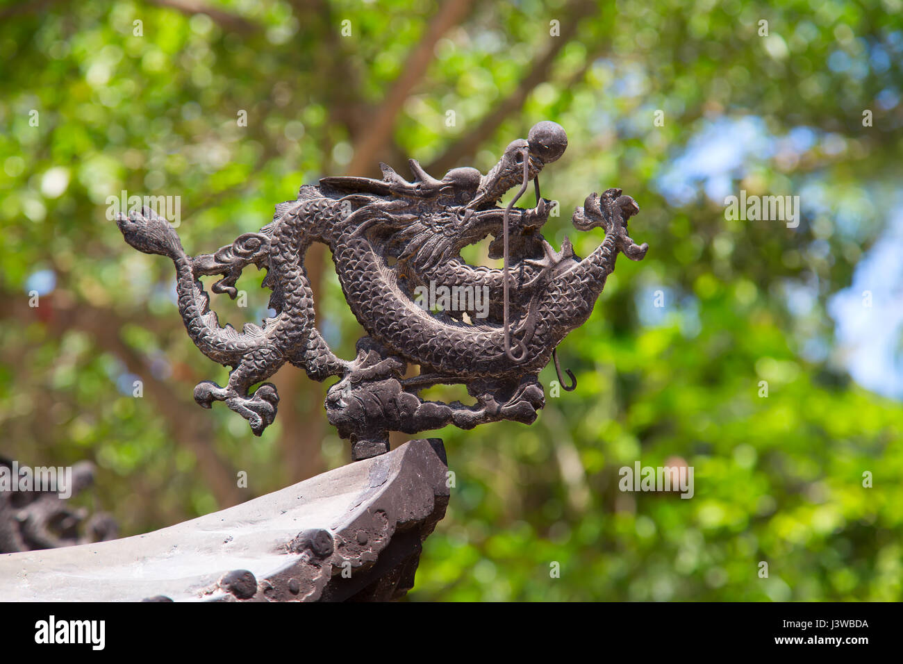 Interior of the Po Lin monastery on Lantau Island (Hong Kong Stock ...