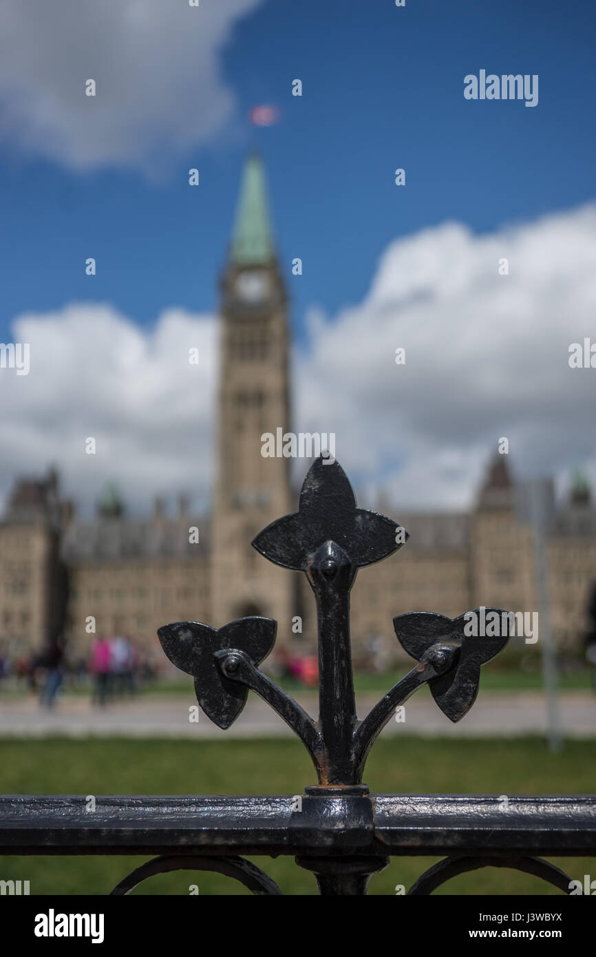 Ottawa Canada Capitol Hill Peace tower in background Stock Photo - Alamy