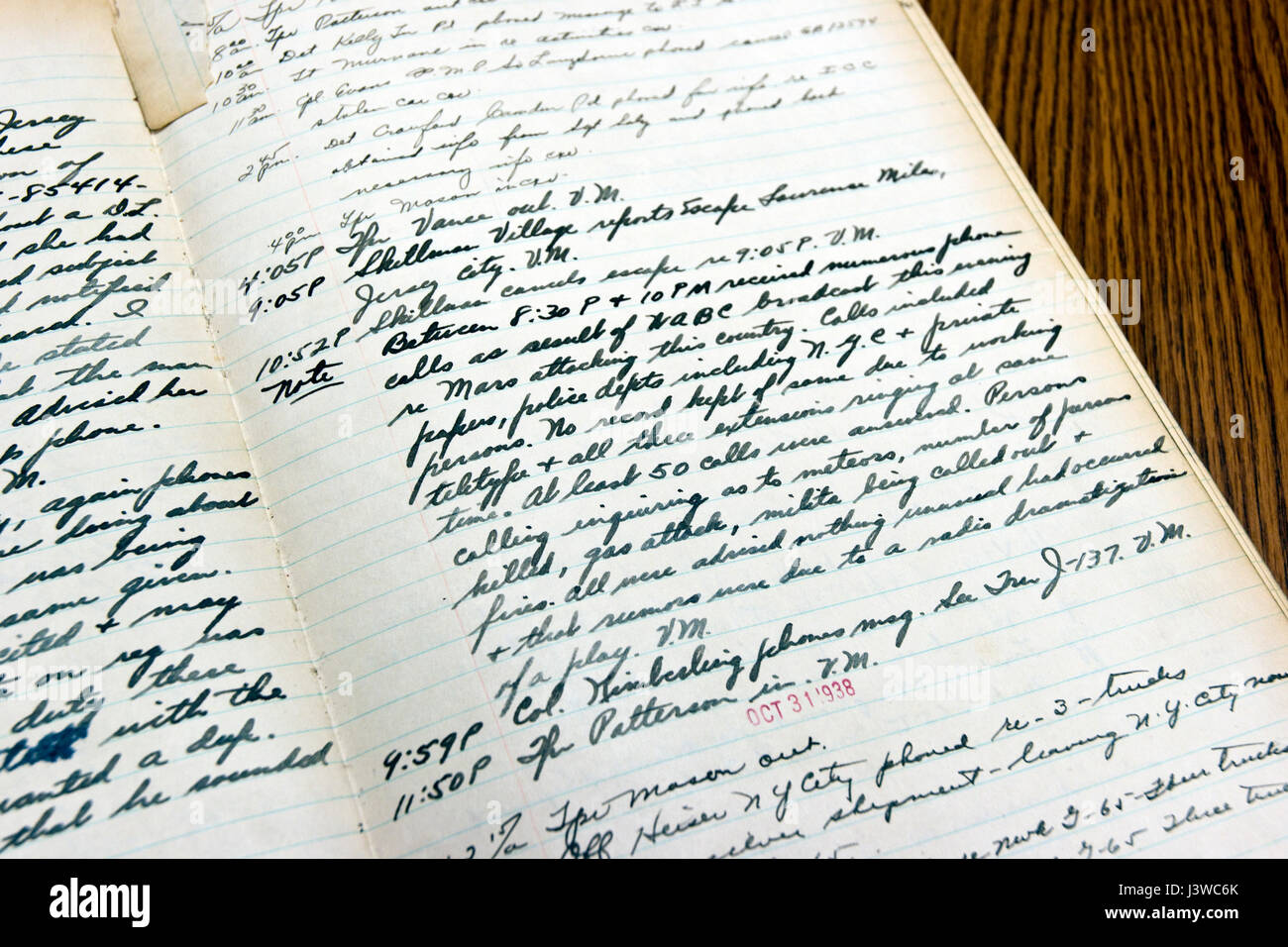 A NJ State Police log at the NJ State Police Museum, Trenton, NJ, lists ...