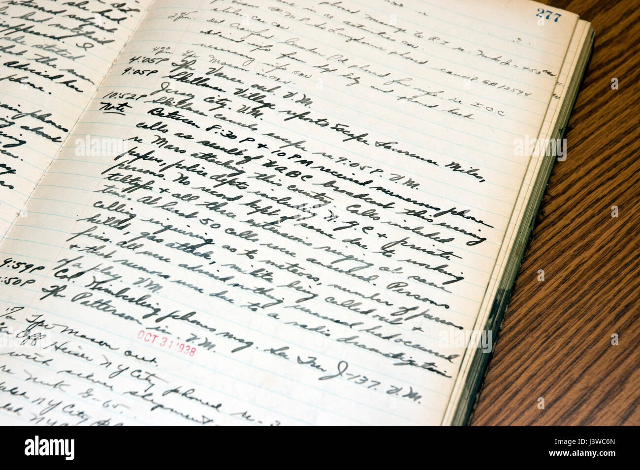 A NJ State Police log at the NJ State Police Museum, Trenton, NJ, lists ...