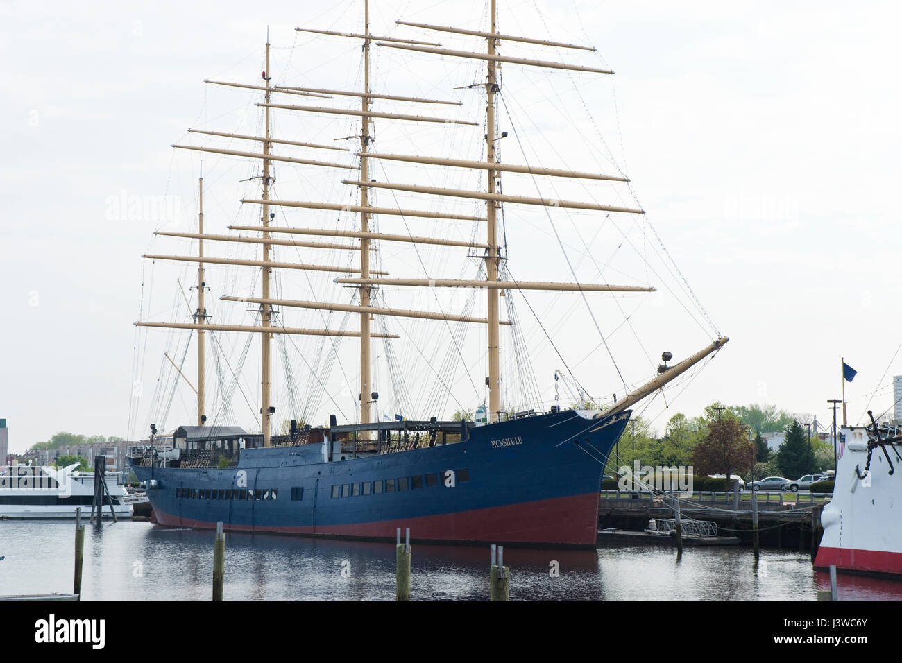 The Moshulu, a four-mast steel barque is largest remaining windjammer ...