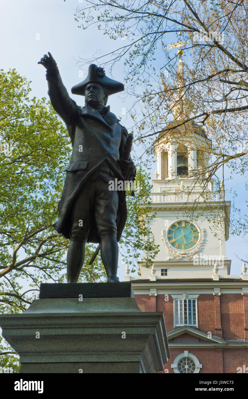 Independence Hall where the Declaration of Independence and ...