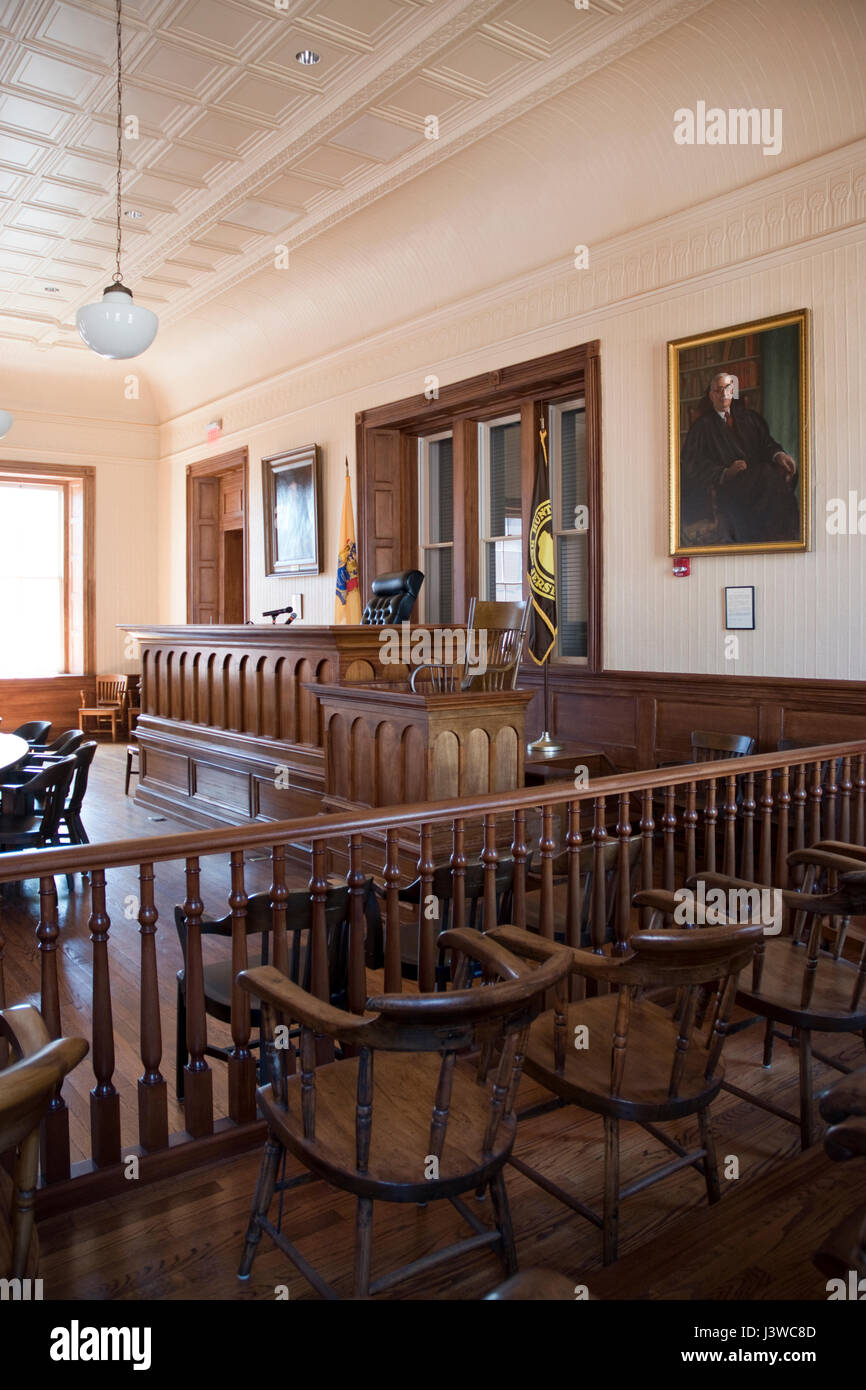 The witness box where Charles Lindbergh gave his testimony in the ...