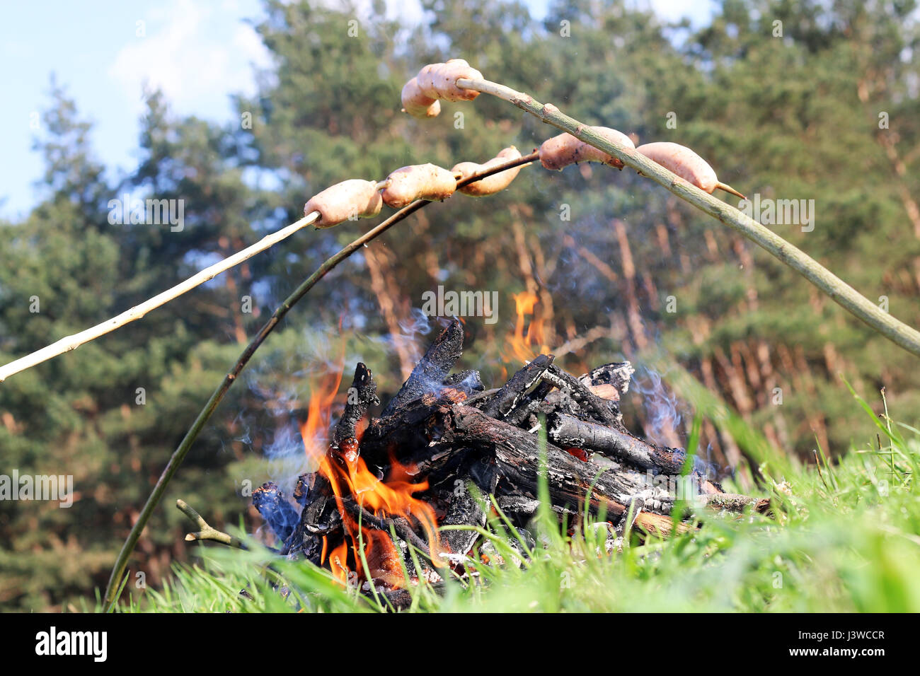 Barbecue sausage stick hi-res stock photography and images - Alamy