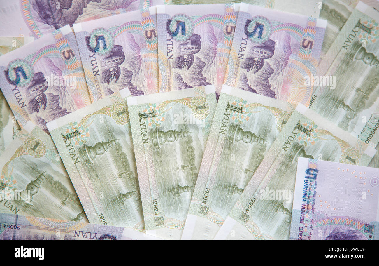 Collection of the chinese banknotes Stock Photo - Alamy