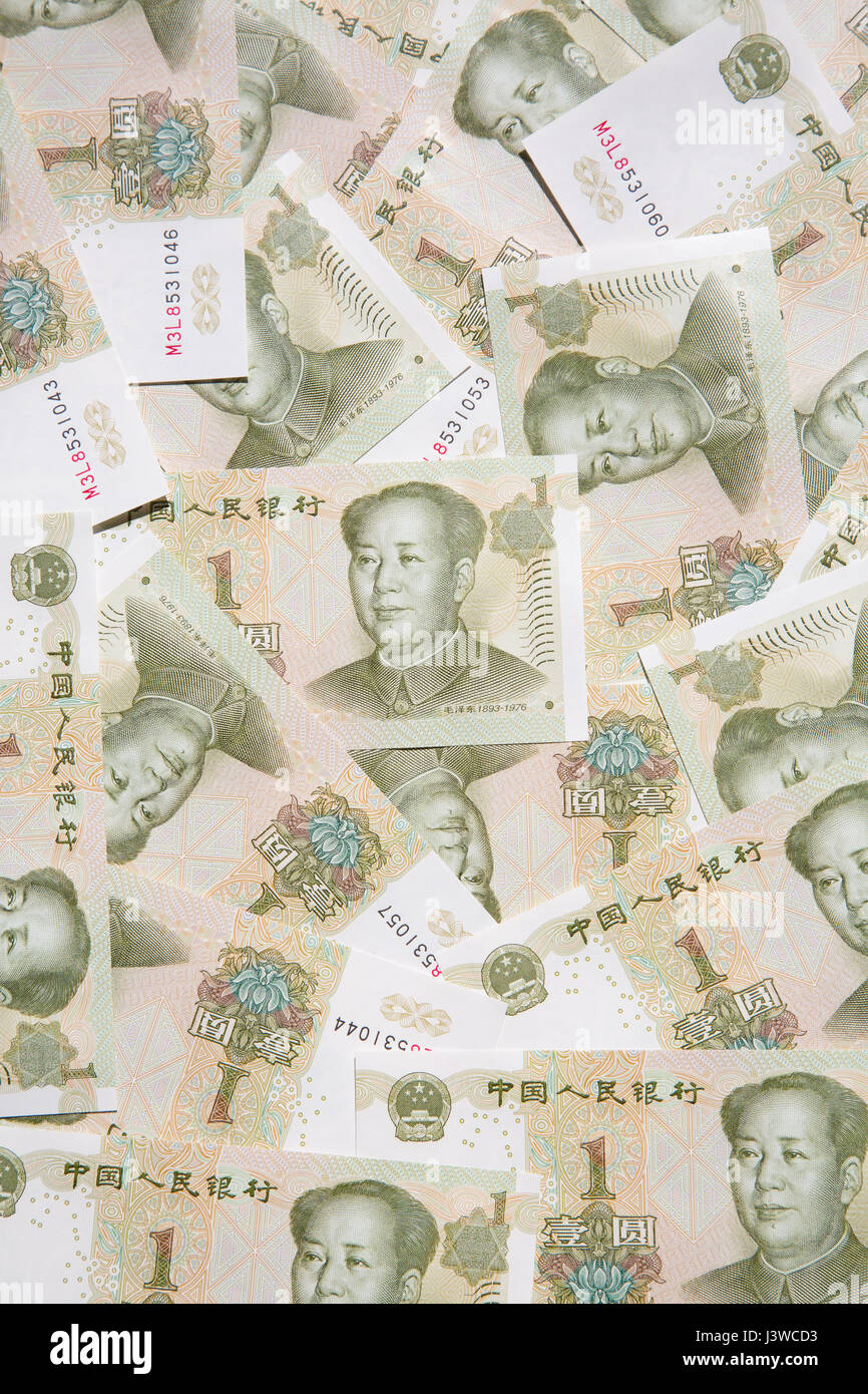 Collection of the chinese banknotes Stock Photo - Alamy
