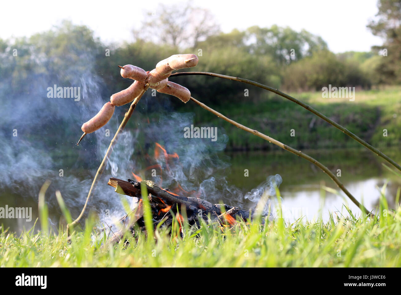 Barbecue sausage stick hi-res stock photography and images - Alamy