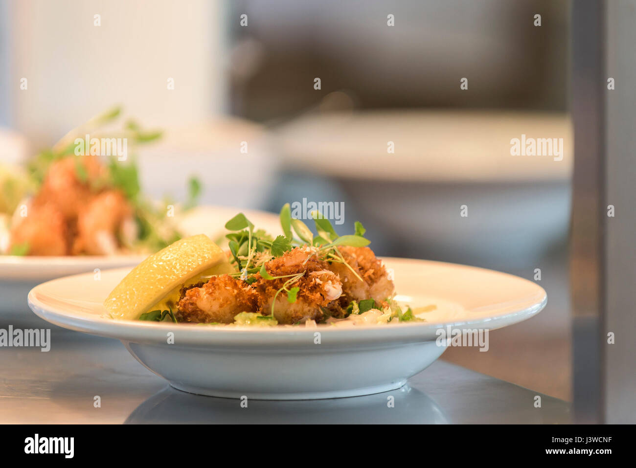 Restaurant Food Dishes waiting at the pass Waiting for service Stock ...